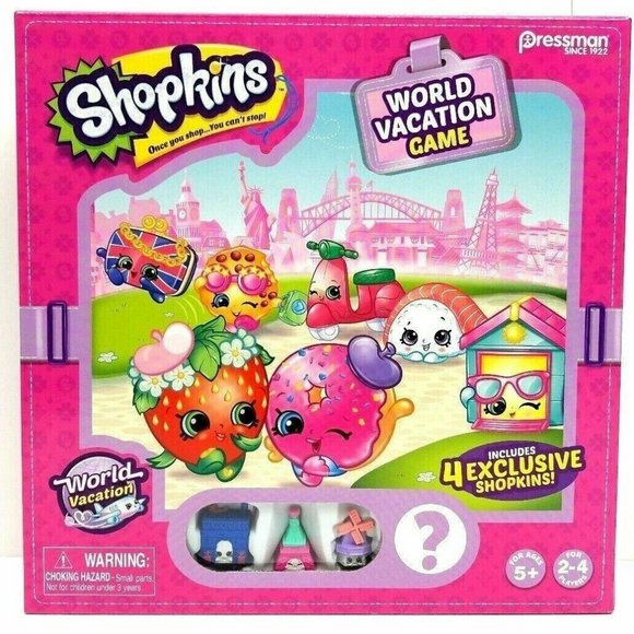 Toys | Shopkins World Vacation Time Board Game For Ages 5 24 Players ...